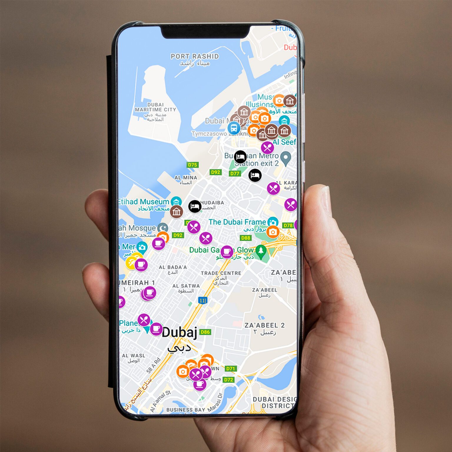 DUBAJ: mapa 90+ atrakcji, plaż, restauracji i noclegów