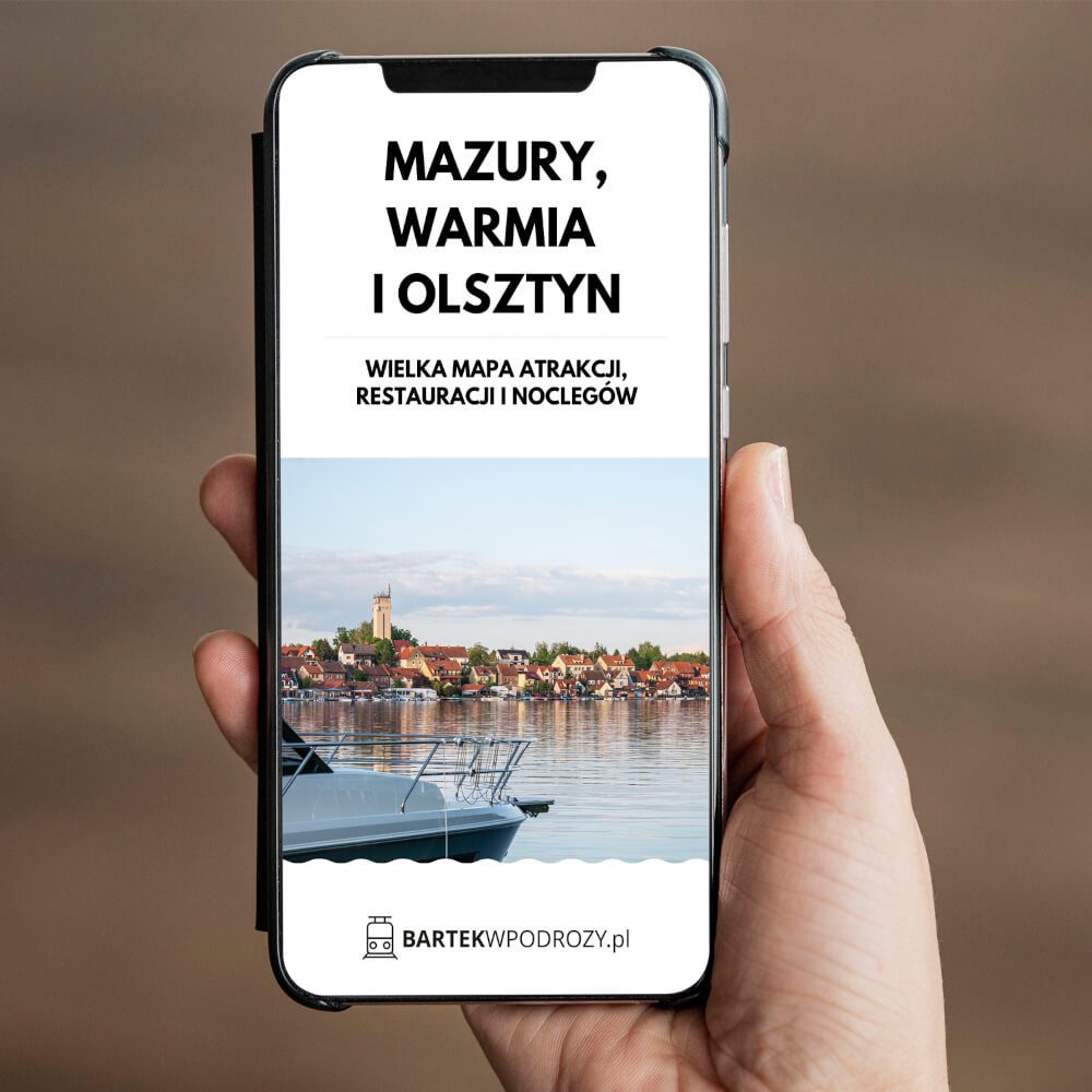 Mazury, Warmia i Olsztyn - wielka MAPA atrakcji turystycznych