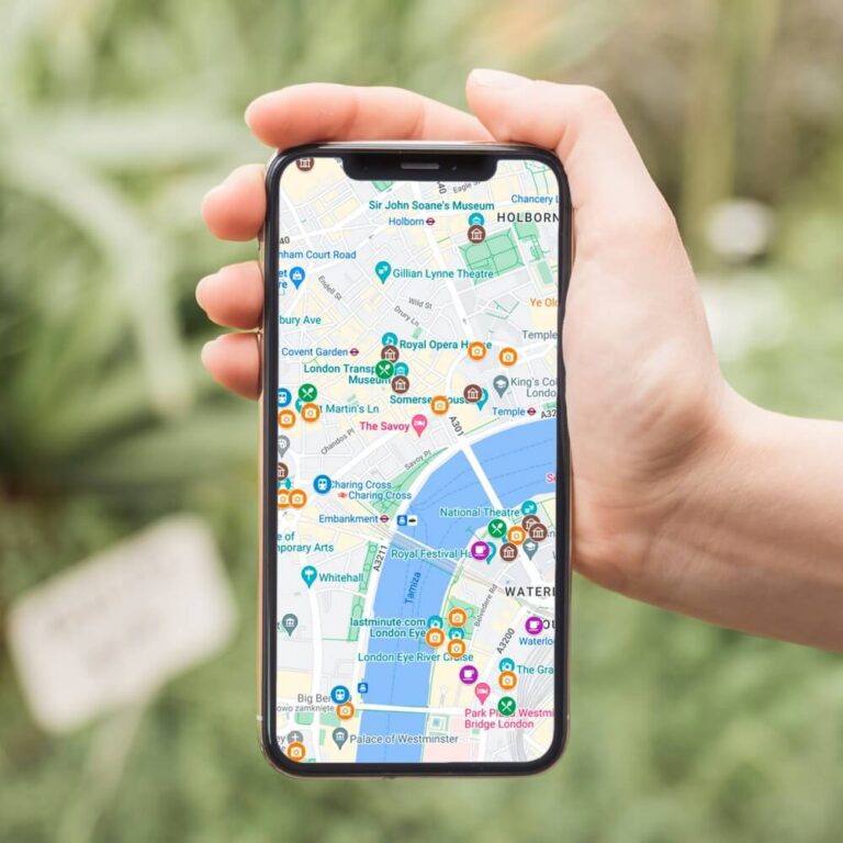 LONDYN: mapa 110+ atrakcji, zabytków i noclegów na telefon