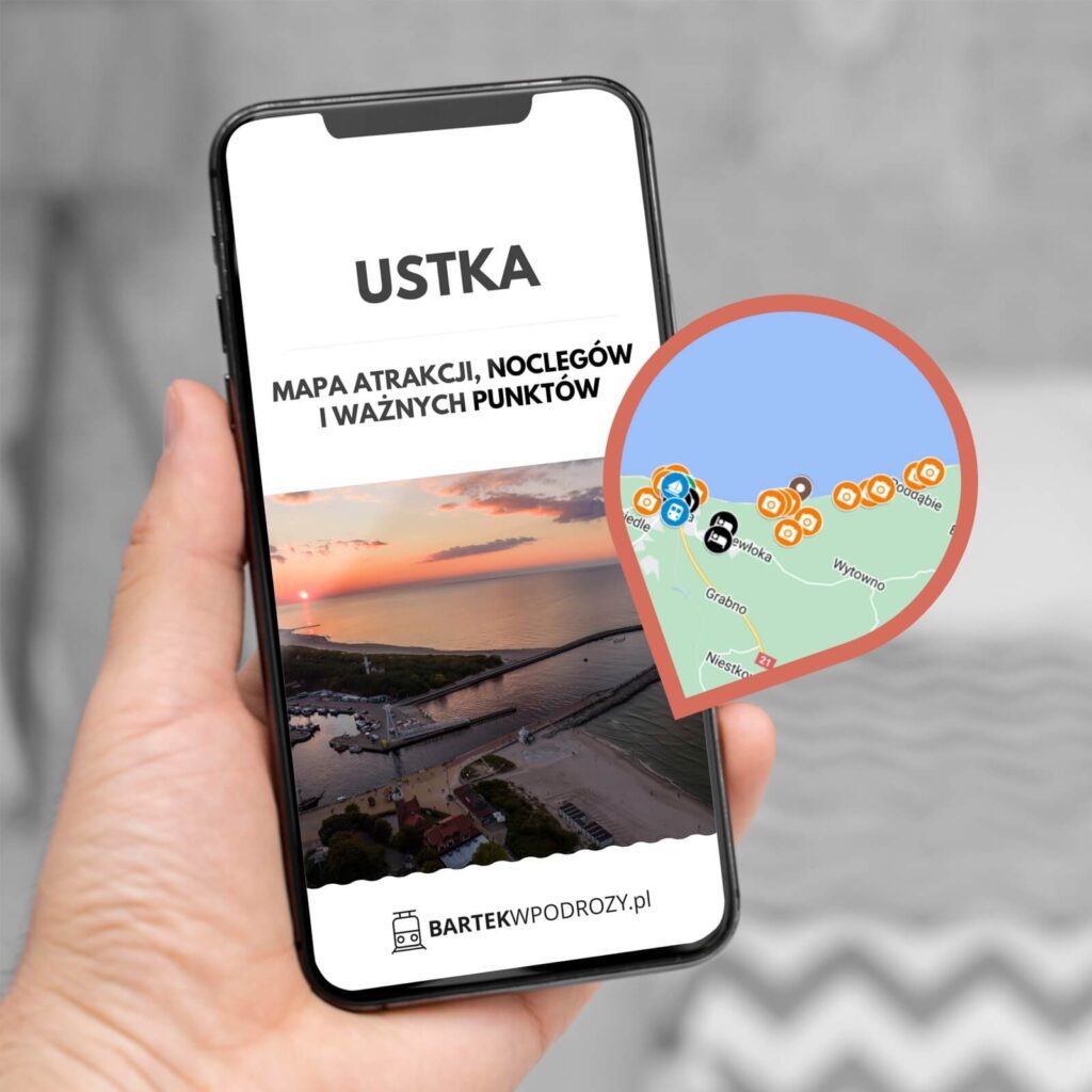 USTKA: mapa 60+ atrakcji, plaż, restauracji i noclegów